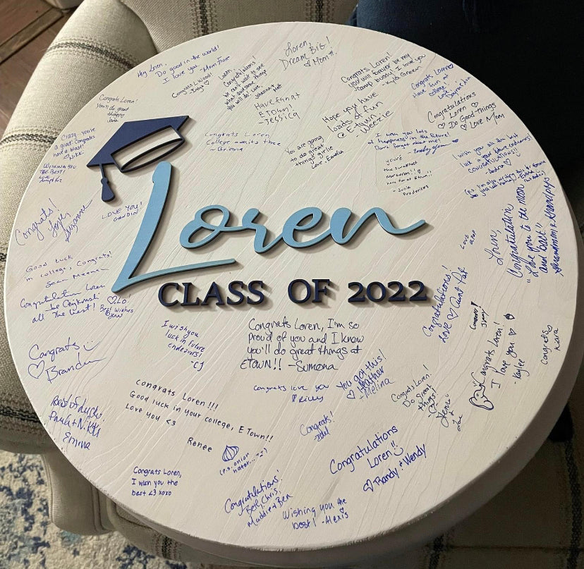 Graduation Signature Board – Hammer and Stain Deland